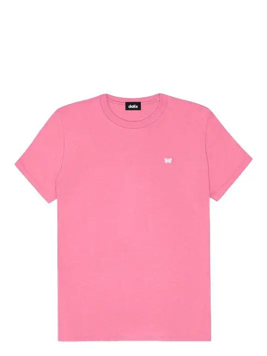 DALIX Lightweight Butterfly Jersey Tee - Charity Pink