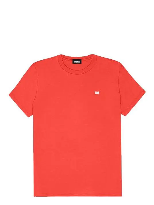 DALIX Lil Butterfly Jersey Tee - Poppy Red