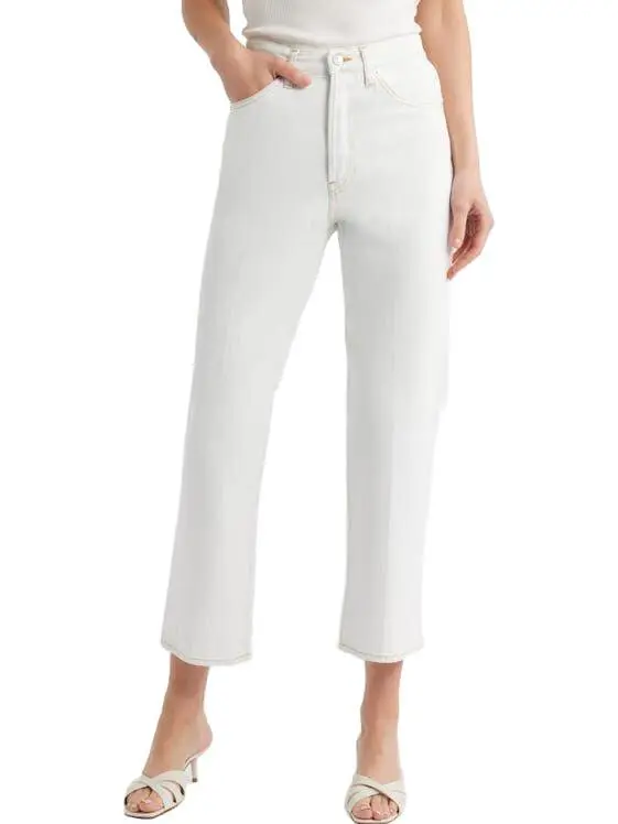 FRAME The Vertical High-waist Ankle Straight-leg Jeans - Trinity