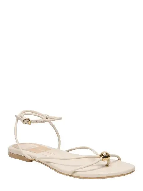 Dolce Vita Kenley Ankle Strap Sandal - Creme Leather