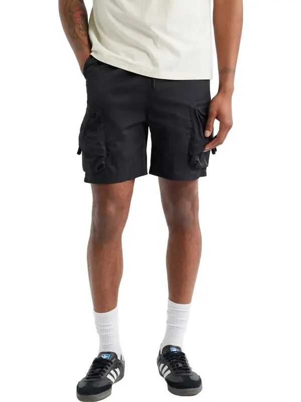 SANTO STUDIO Nylon Cargo Shorts - Black