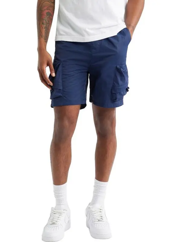 SANTO STUDIO Nylon Cargo Shorts - Navy