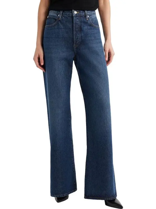 FRAME The Loose High-waist Wide-leg Jeans - Trooper