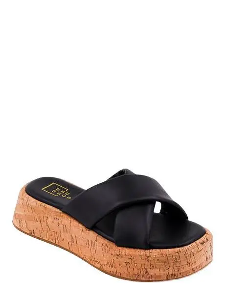 SHU SHOP Lydia Platform Slide Sandal - Black