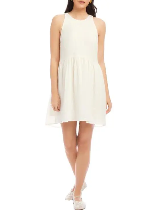 Fifteen Twenty Cianni Tie Neck Dress - Ivory
