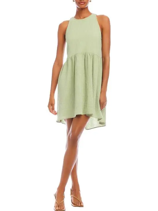 Fifteen Twenty Cianni Tie Neck Dress - Sage