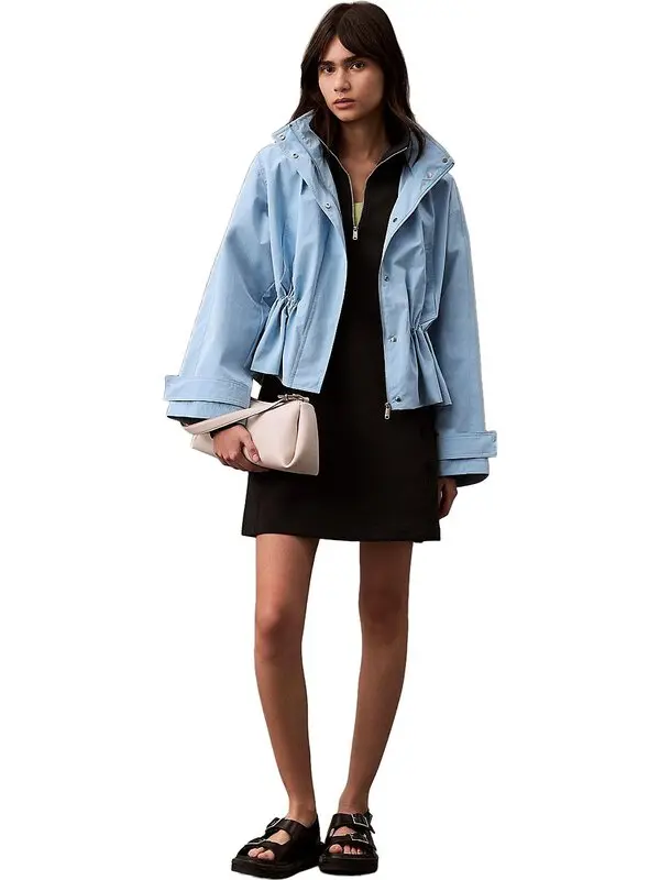 Calvin Klein Relaxed Waisted Jacket - Shoreside Blue
