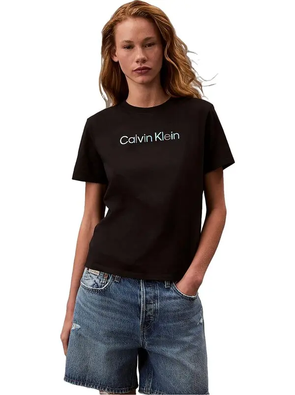 Calvin Klein Standard Logo Graphic Classic T-shirt - Black