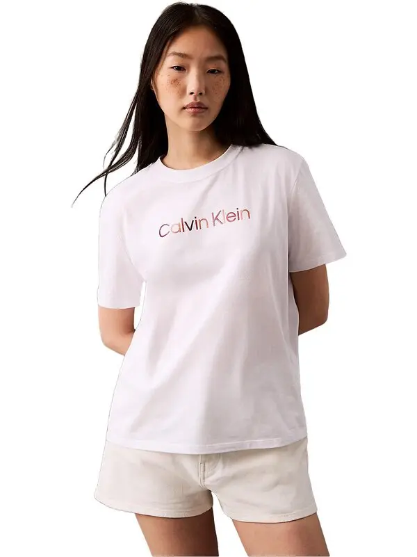 Calvin Klein Standard Logo Graphic Classic T-shirt - Brilliant White