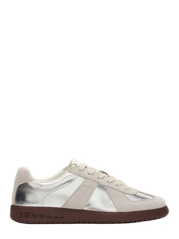 Steve Madden Dixon Low-top Panel Sneakers - Silver