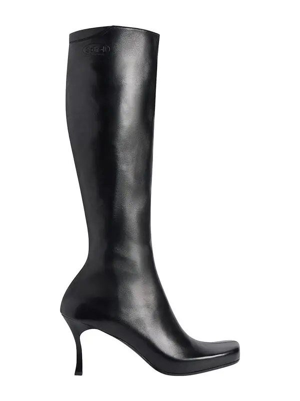 Balenciaga X Scholl Leather Knee-high Boots - Noir