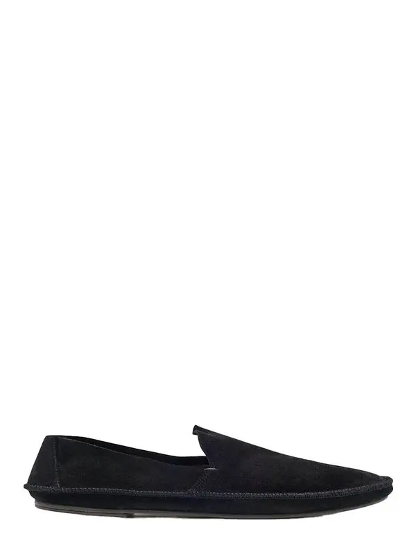 THE ROW Tyler Suede Loafers - Black