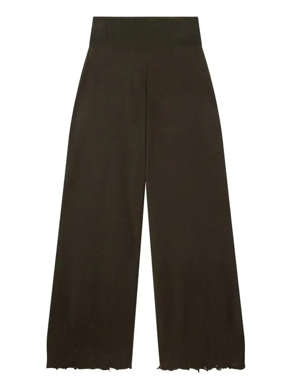Stella McCartney Knit Straight-leg Trousers - Olive