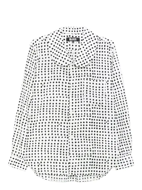 BLACK COMME DES GARÇONS Filip Pagowski Polka-dot Shirt - White