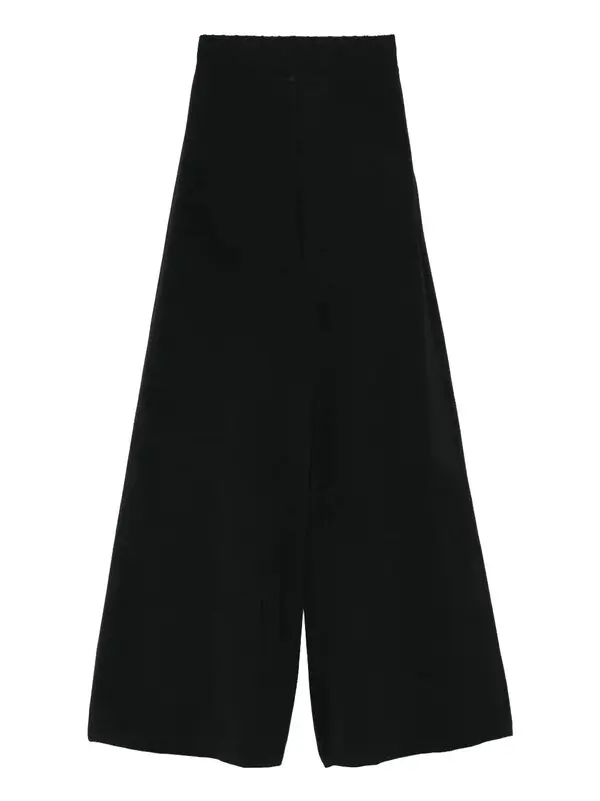 MOUTAKI High-waisted Wide Leg Trousers - Black