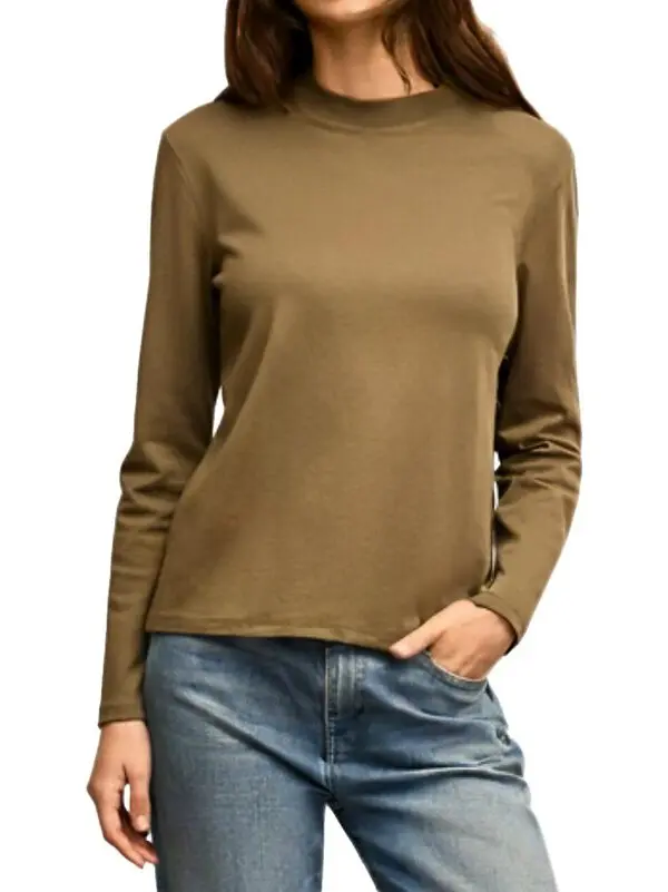 M.M.LAFLEUR Raquel Long-sleeve Tee - Caraway