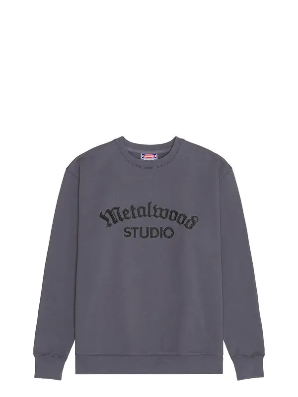 METALWOOD STUDIO Medieval Crew Neck Sweatshirt - Midnight