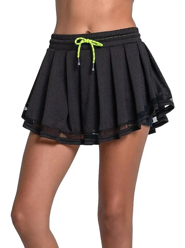 Lucky In Love Pleated Tulle Skirt - Black