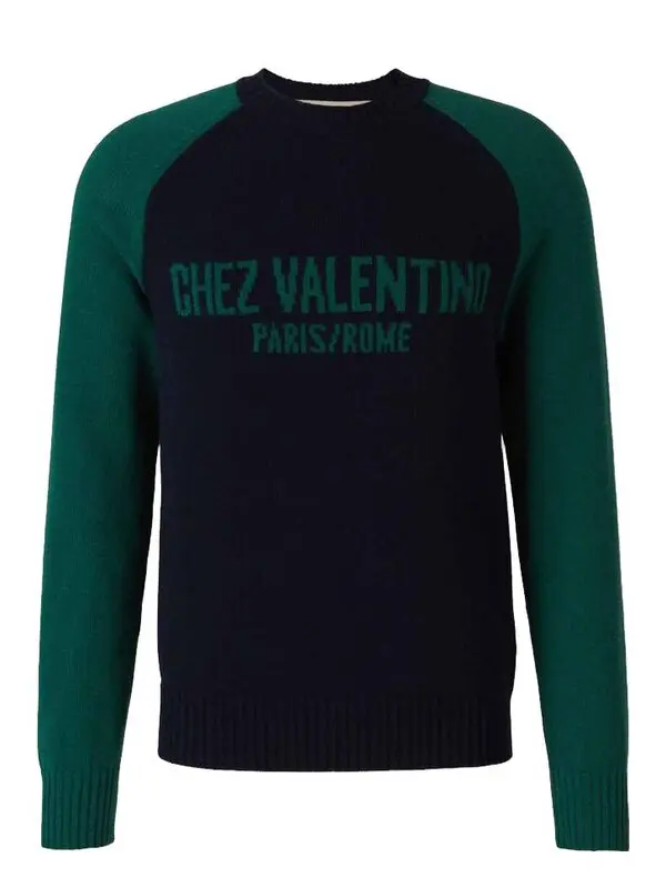 Valentino Garavani Chez Jacquard Sweater - Navy Blue