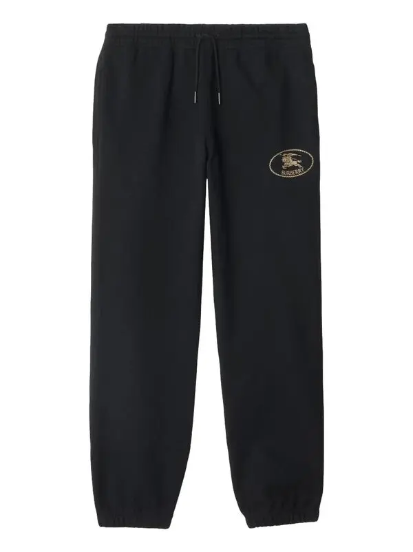 Burberry Cotton Terry Jogging Pants - Black