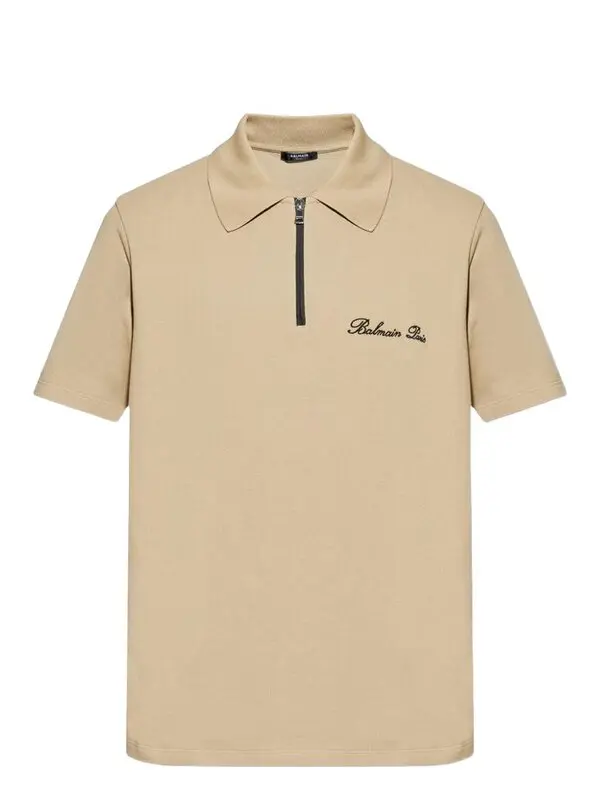 Balmain T-shirts And Polos - Camel / Noir