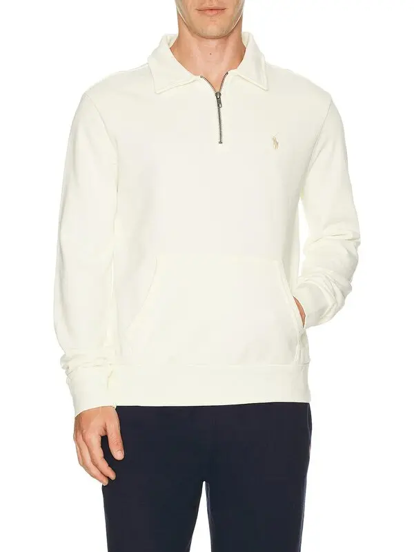 Polo Ralph Lauren Loopback Terry 1/2 Zip Sweatshirt - Clubhouse Cream