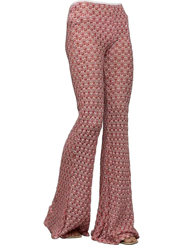 Missoni Lace Trousers - Red