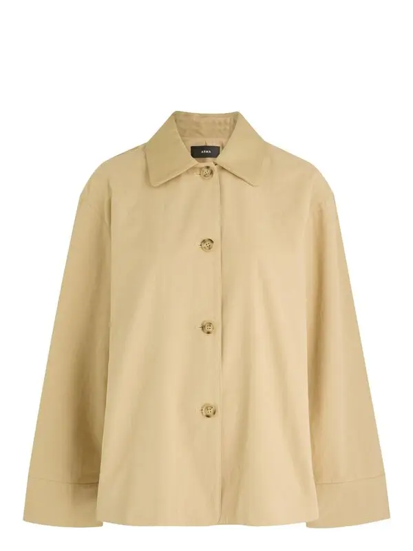 ARMA Cotton Overshirt Jacket - Beige