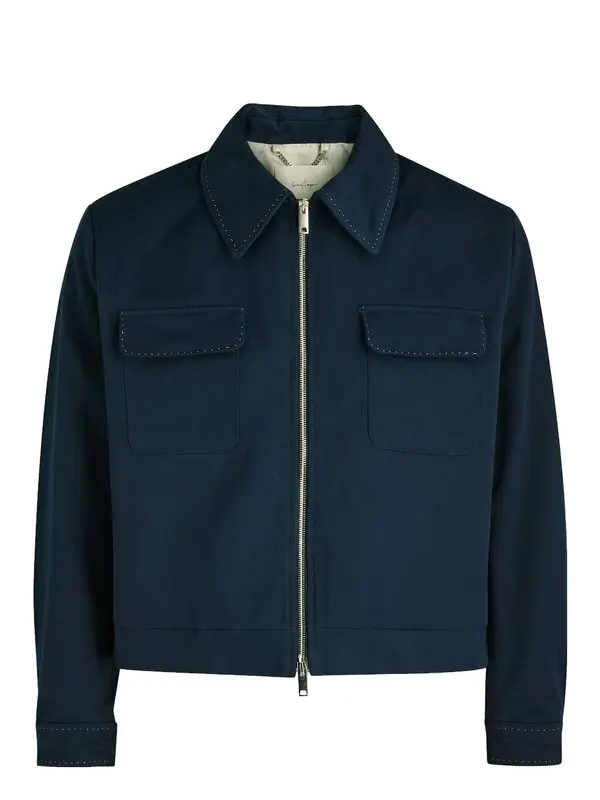SECOND / LAYER Herman Twill Jacket - Dark Blue