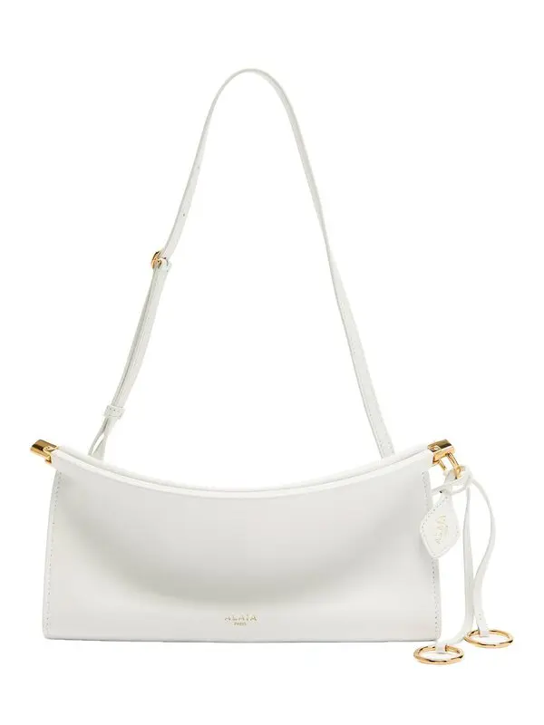 Alaïa East West Leather Shoulder Bag - White