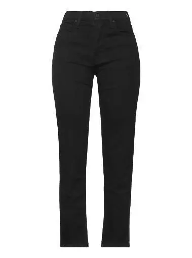 MOTHER Plain Weave High-waisted Pants - Black