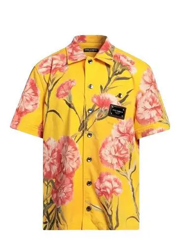 Dolce & Gabbana Shirt Size Cotton, Elastane - Yellow