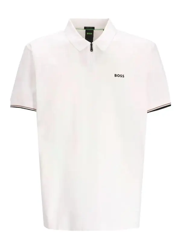 BOSS Cotton Polo Shirt - White