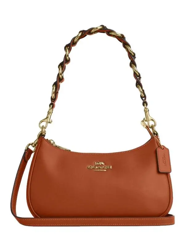 COACH Teri Shoulder Bag - Smooth Leather/im/amber Brown
