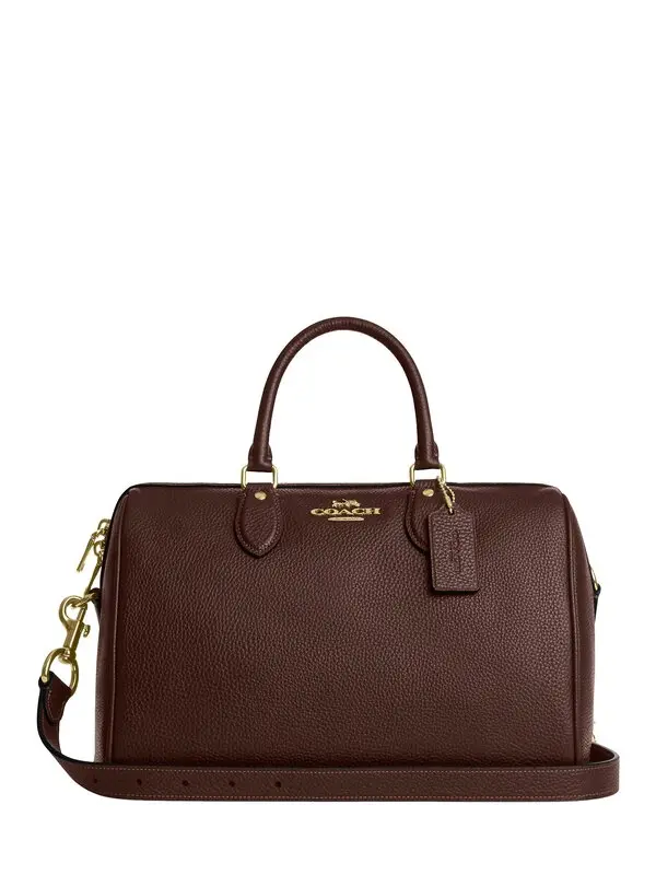 COACH OUTLET Rowan Satchel Bag - Gold/maple
