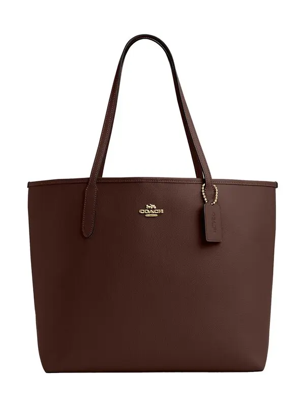 COACH OUTLET City Tote Bag - Gold/maple