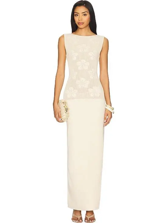 LOVERS AND FRIENDS Aubery Maxi Dress - Cream