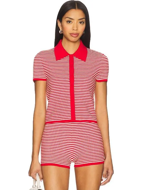 LOVERS AND FRIENDS Parker Knit Top - Red