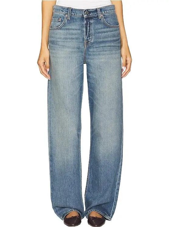 GRLFRND Bella Low Rise Boyfriend Jeans - Blue