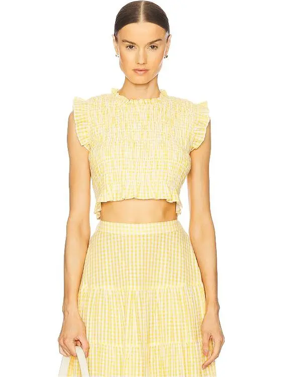 Sundress Malone Top - Yellow