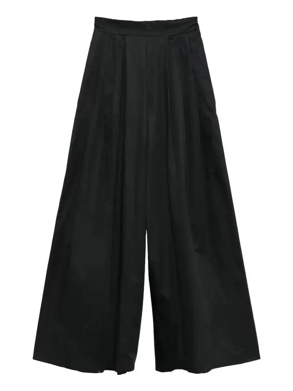 MOUTAKI Cotton Trousers - Black