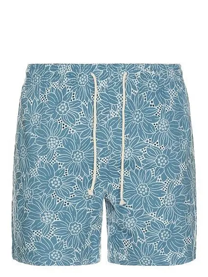 Rails Logan Shorts - Multi Blue Sunflower