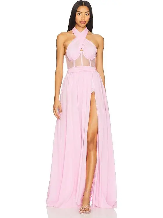 For Love & Lemons Anya Gown - Pink
