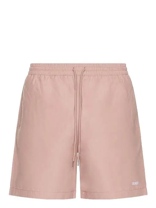 Obey Easy Swim Shorts - Mauve