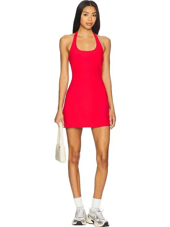 Beyond Yoga Spacedye Active Halter Dress - Candy Apple Red Heather
