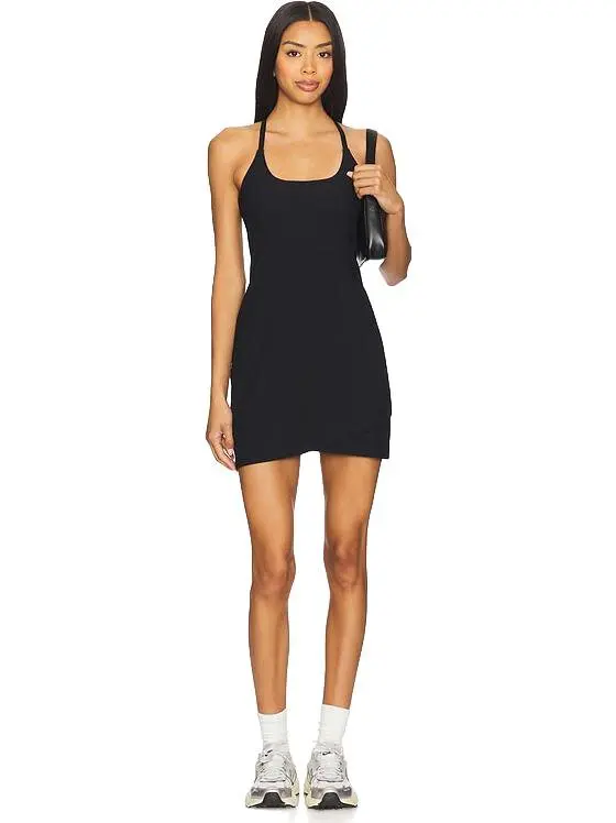 Beyond Yoga The Line Ribbed Mini Dress - Black Onyx