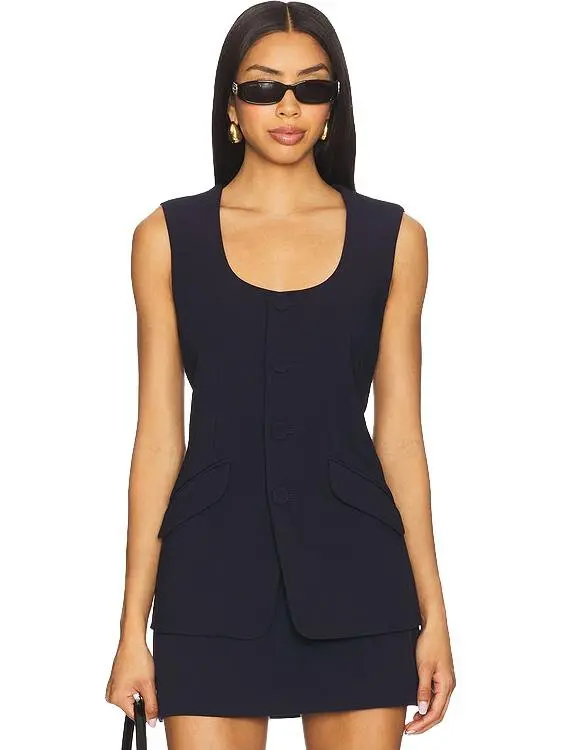 FAVORITE DAUGHTER The Diana Vest - Navy