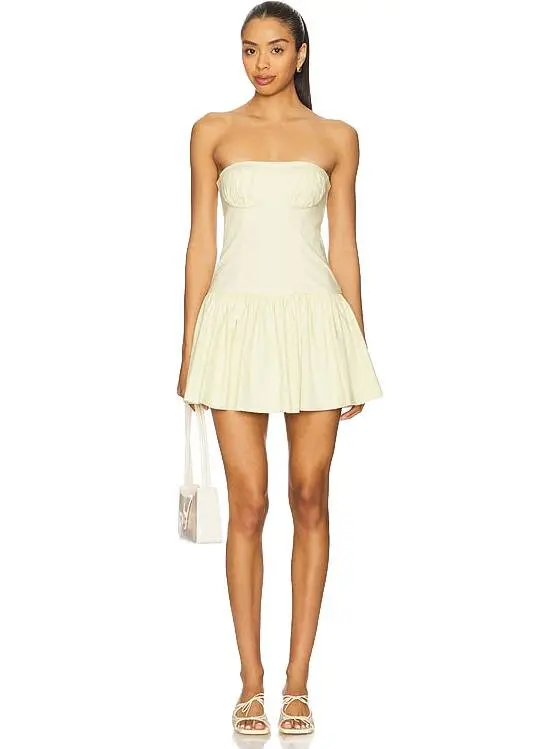 CAMILA COELHO Emmie Mini Dress - Butter Yellow