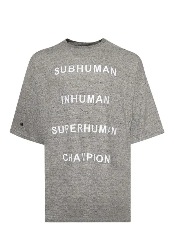 Rick Owens X Champion Knitted Tommy T - Grey Melange