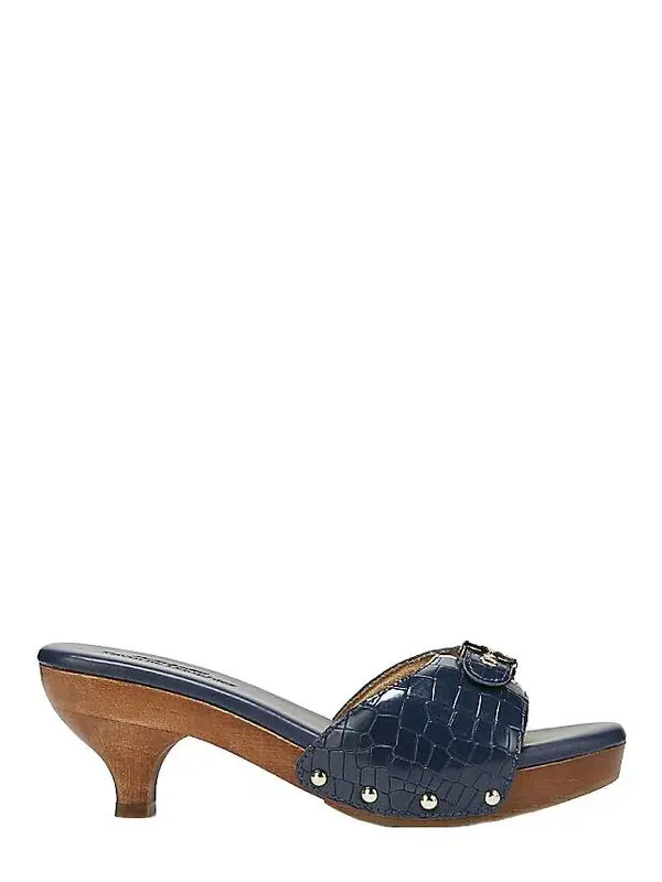 Dr. Scholl'S Heartbreak Wood-bottom Kitten Heels - Navy